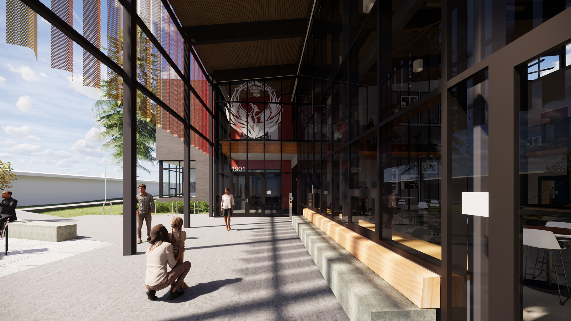 New Urban High School - Opsis Architecture