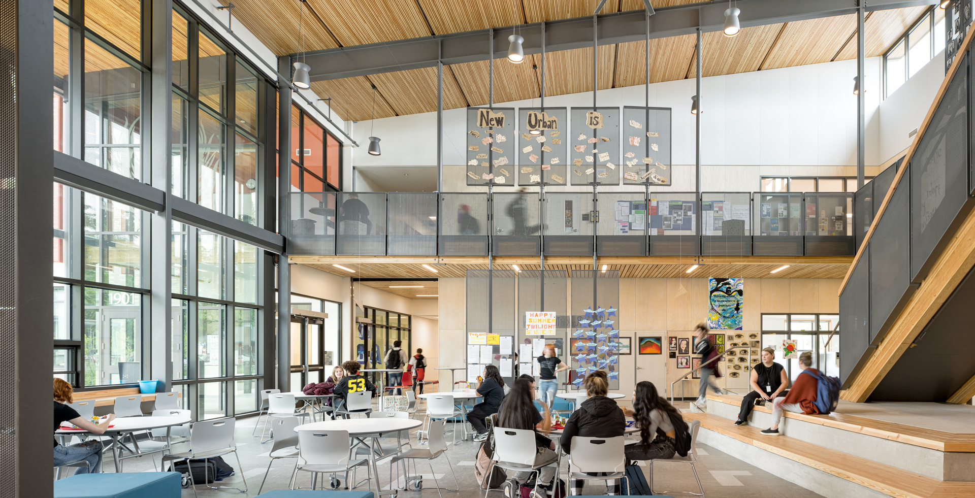 High School Building With Students Suitland High School