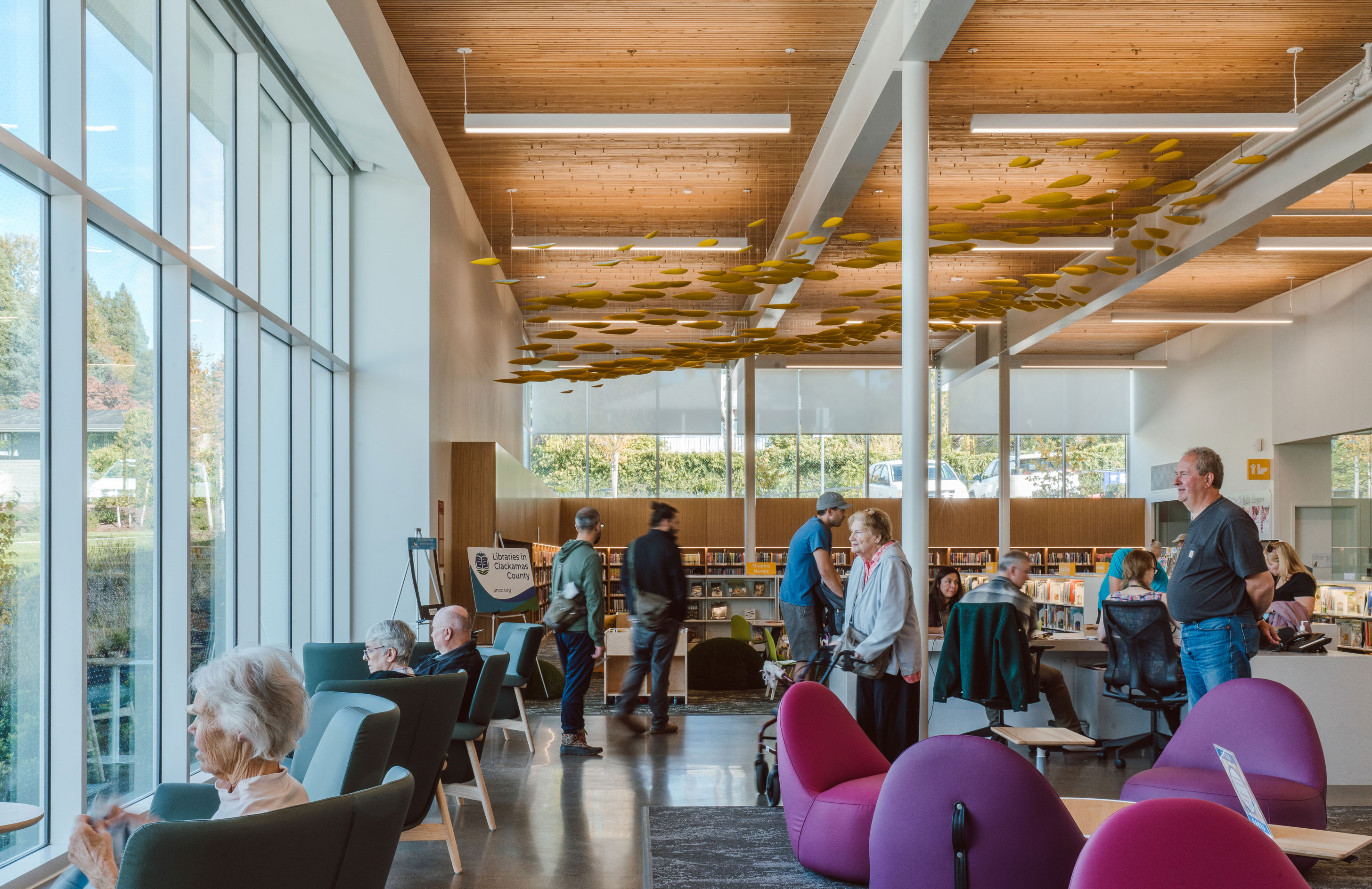 Oak Lodge Library at Concord Community Park - Opsis Architecture