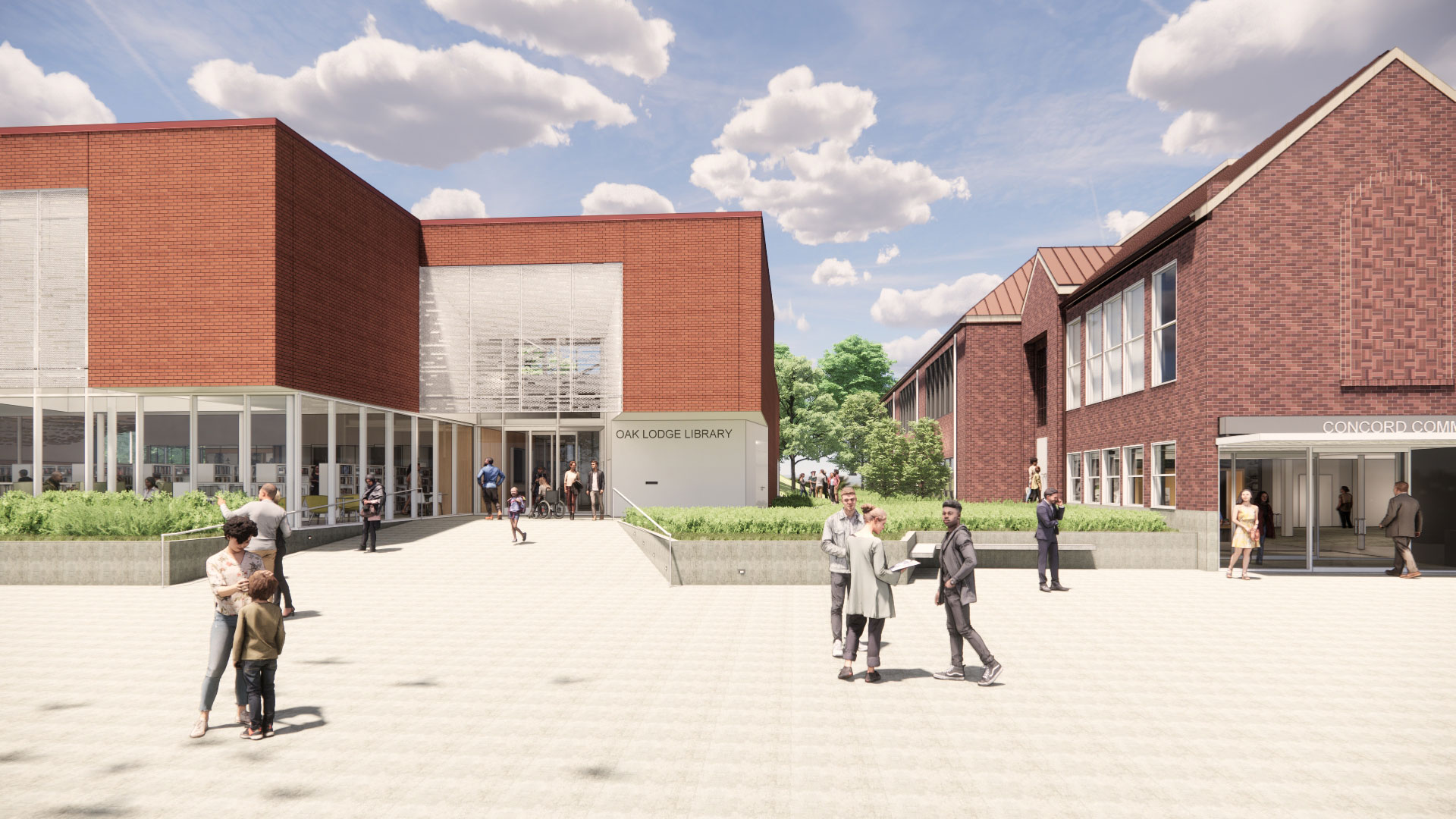 Oak Lodge Library & Concord Community Park - Opsis Architecture