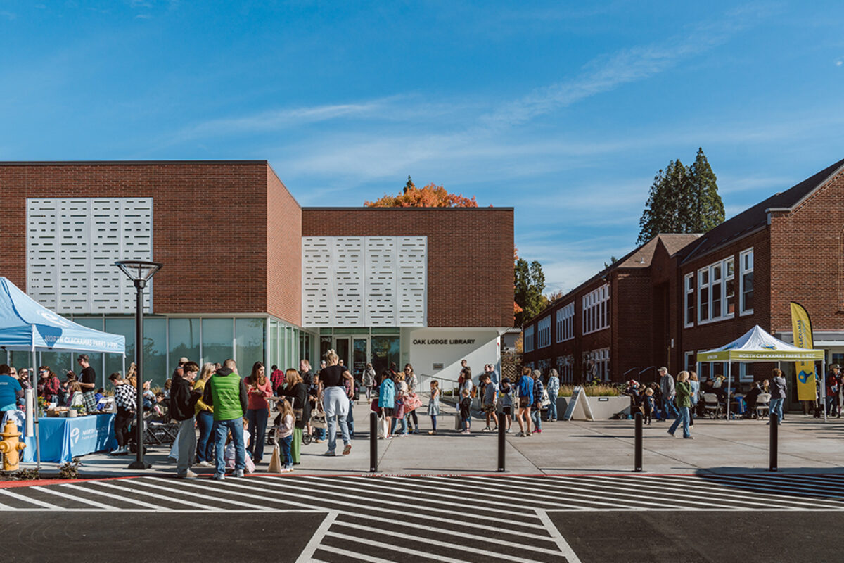 Oak Lodge Library at Concord Community Park - Opsis Architecture