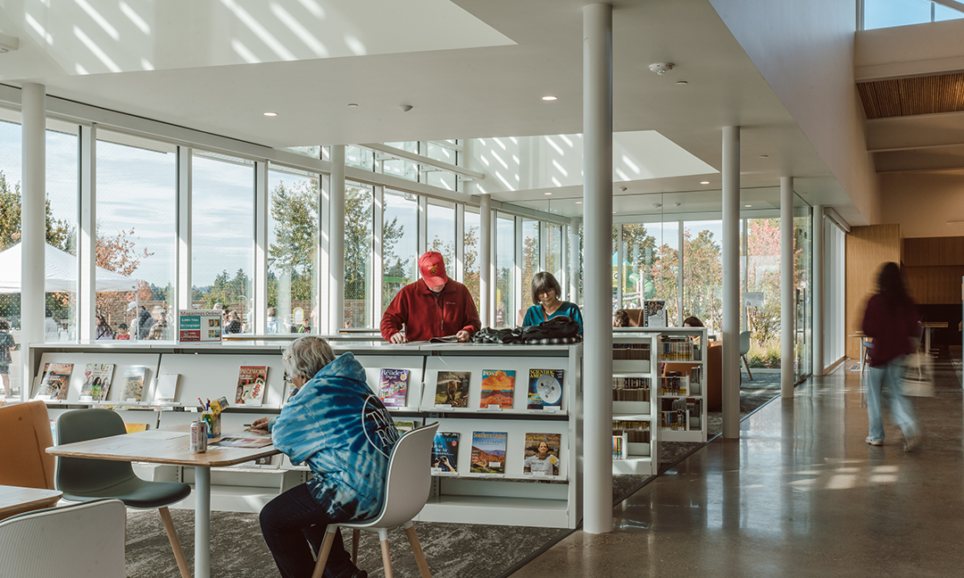 Oak Lodge Library at Concord Community Park - Opsis Architecture